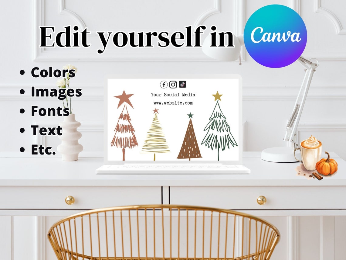 Christmas Scan to Pay Canva Template, Editable QR Scan to Pay Canva ...