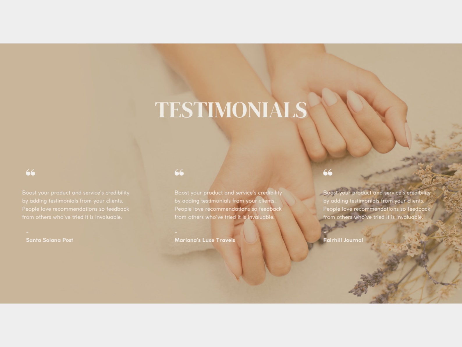 Nail Salon Website Canva Template, Canva Website Design for Small ...