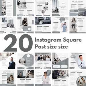 Human Resources Instagram Post Templates | We Are Hiring Instagram ...