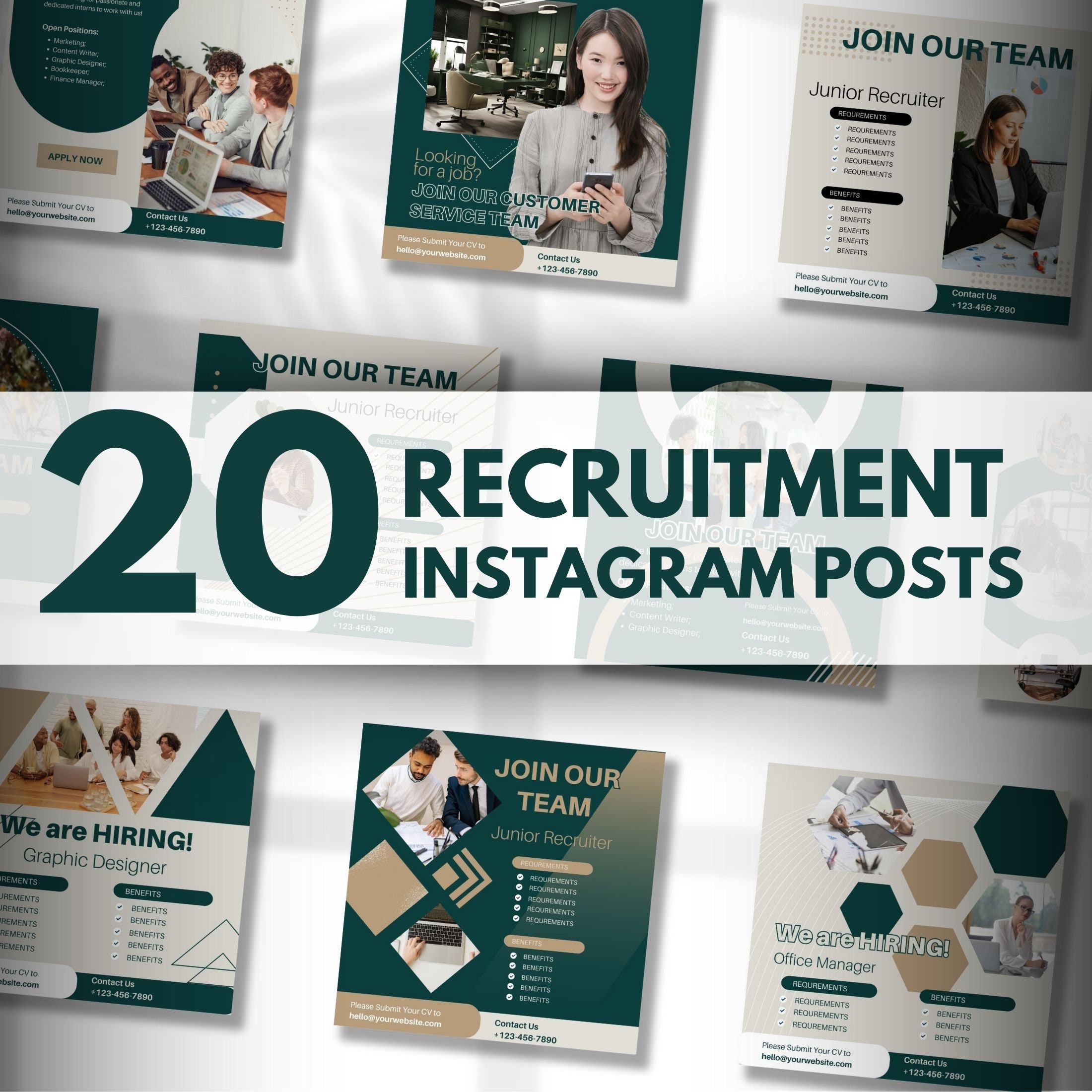 Recruitment Instagram Posts | HR Templates | Human Resources Instagram ...