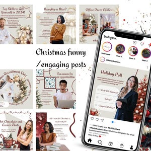 Recruitment Christmas Instagram Post Templates, Recruitment Holiday ...