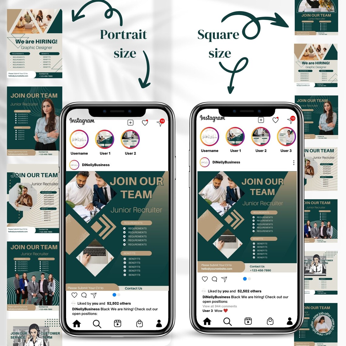 Recruitment Instagram Posts | HR Templates | Human Resources Instagram ...