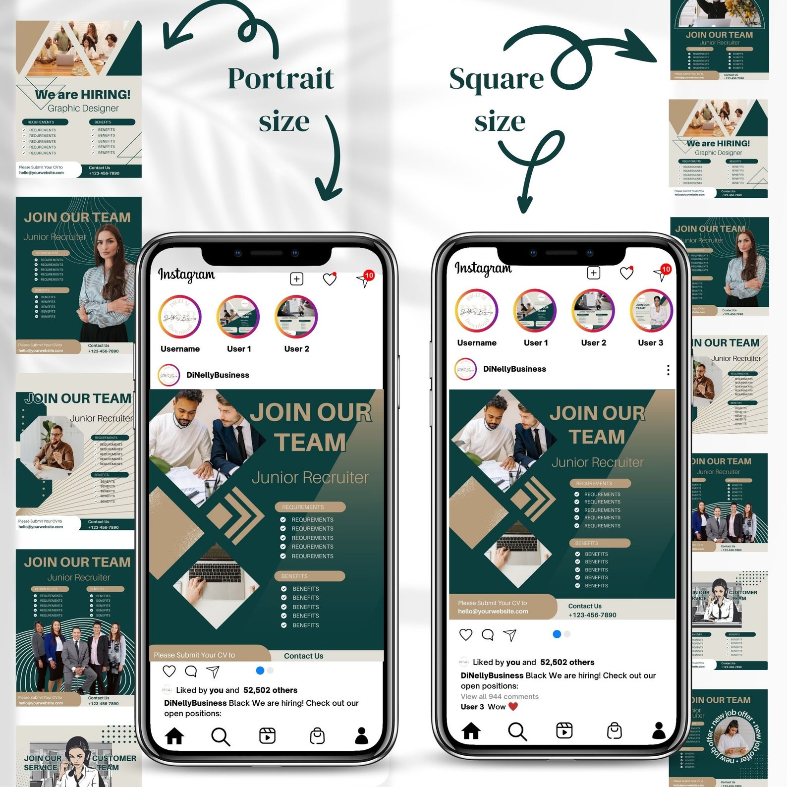 Recruitment Instagram Posts | HR Templates | Human Resources Instagram ...