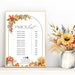 Autumn Price List and Scan to Pay Template, Fall Templates, EDITABLE ...