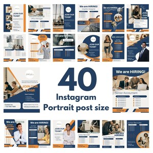Recruitment Instagram Post Templates | Job Offers Instagram Posts ...