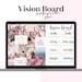 Editable Digital Vision Board Template, Wallpaper Vision Board ...