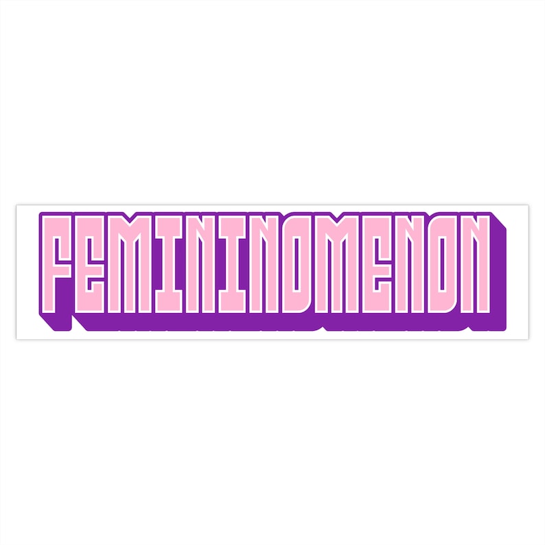 CHAPPELL ROAN Lyrics Femininomenon Pink and Purple Bumper Stickers - Etsy