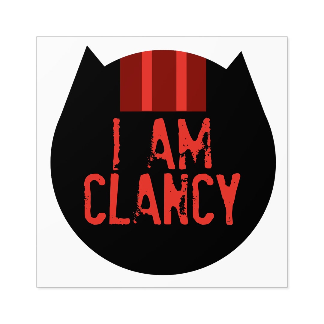 I Am CLANCY Twenty One Pilots Square Stickers, Indooroutdoor - Etsy