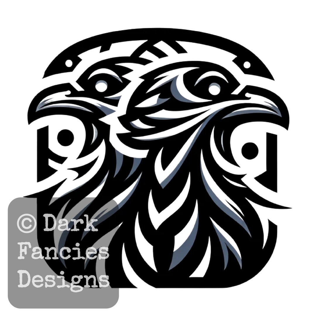 RAVENS Clipart Huginn and Muninn CROWS Birds Digital Art High ...