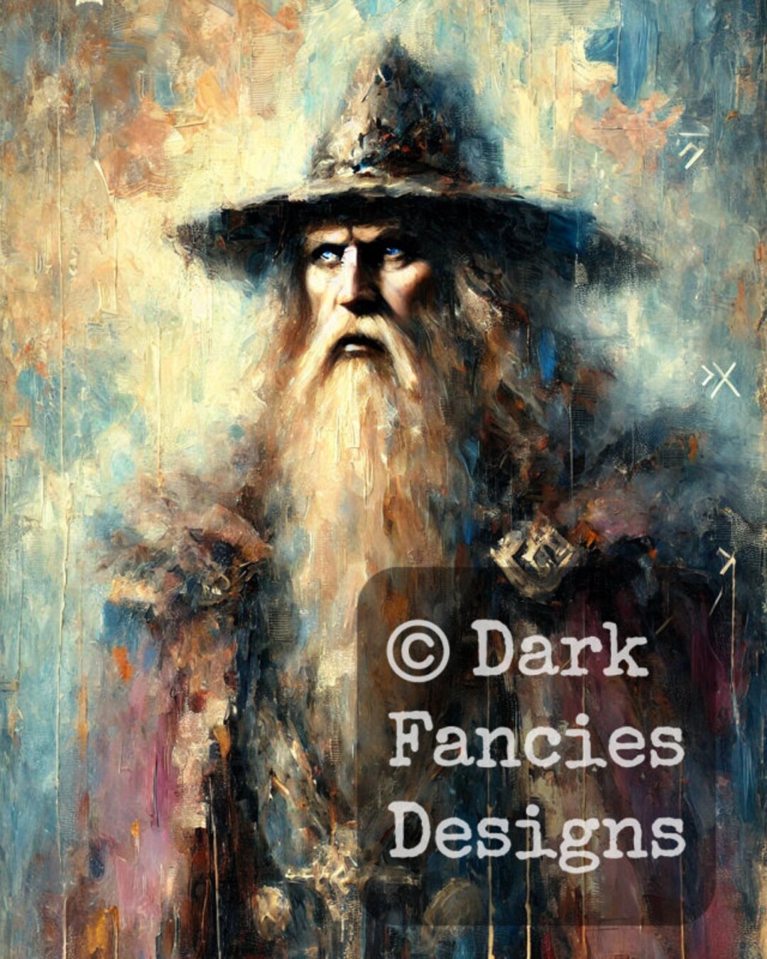 ODIN PORTRAIT Printable High-resolution Digital Oil Painting Pdf Png ...