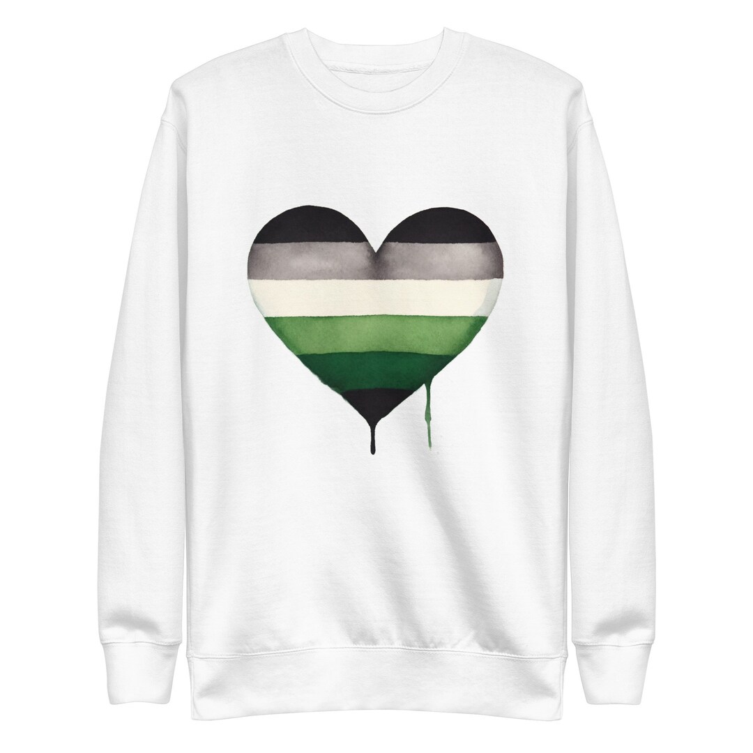 Neutrois Gender Neutral Pride Flag Beautiful Watercolor Heart Gay Pride
