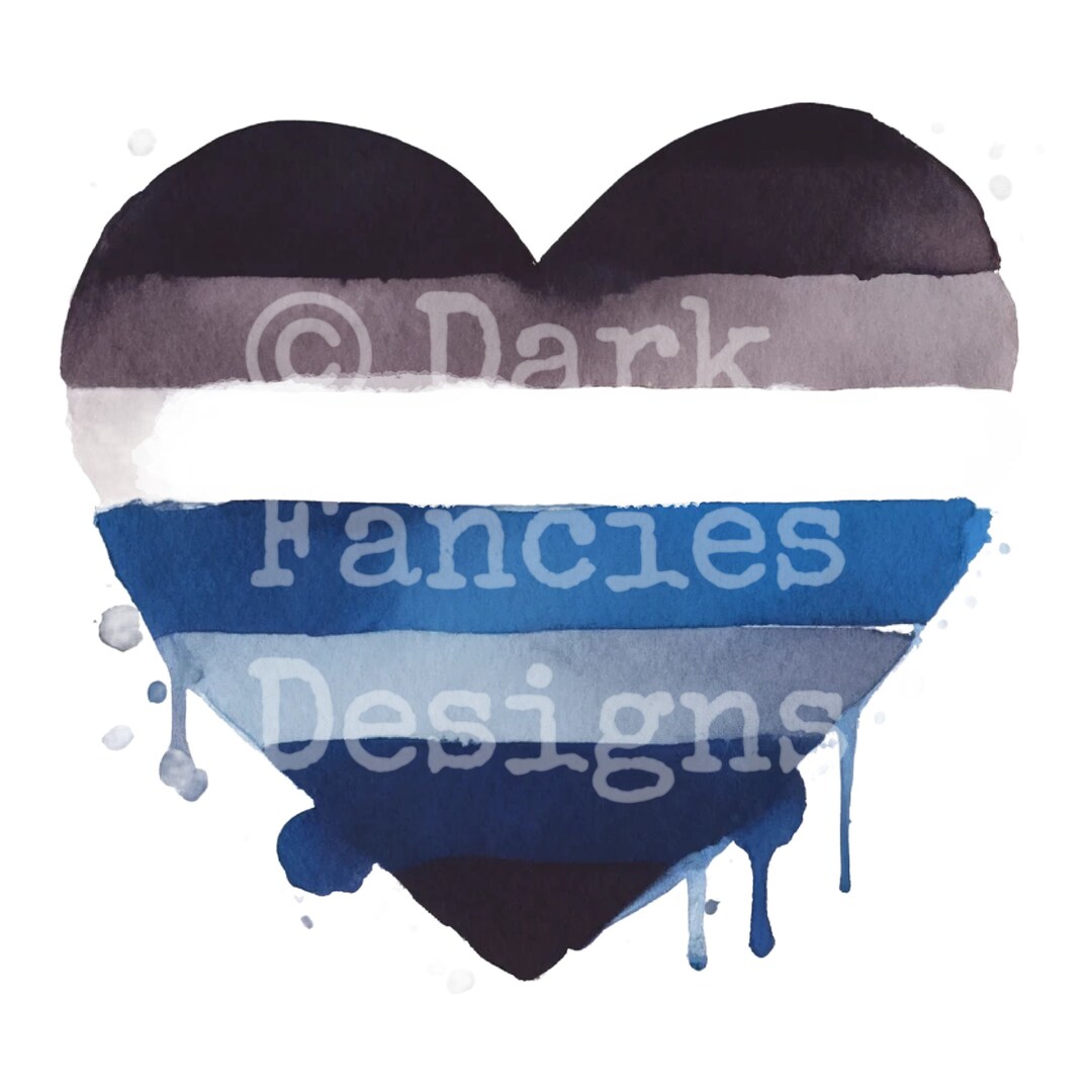 Butch LESBIAN Pride Flag Beautiful Watercolor Heart Digital Print ...