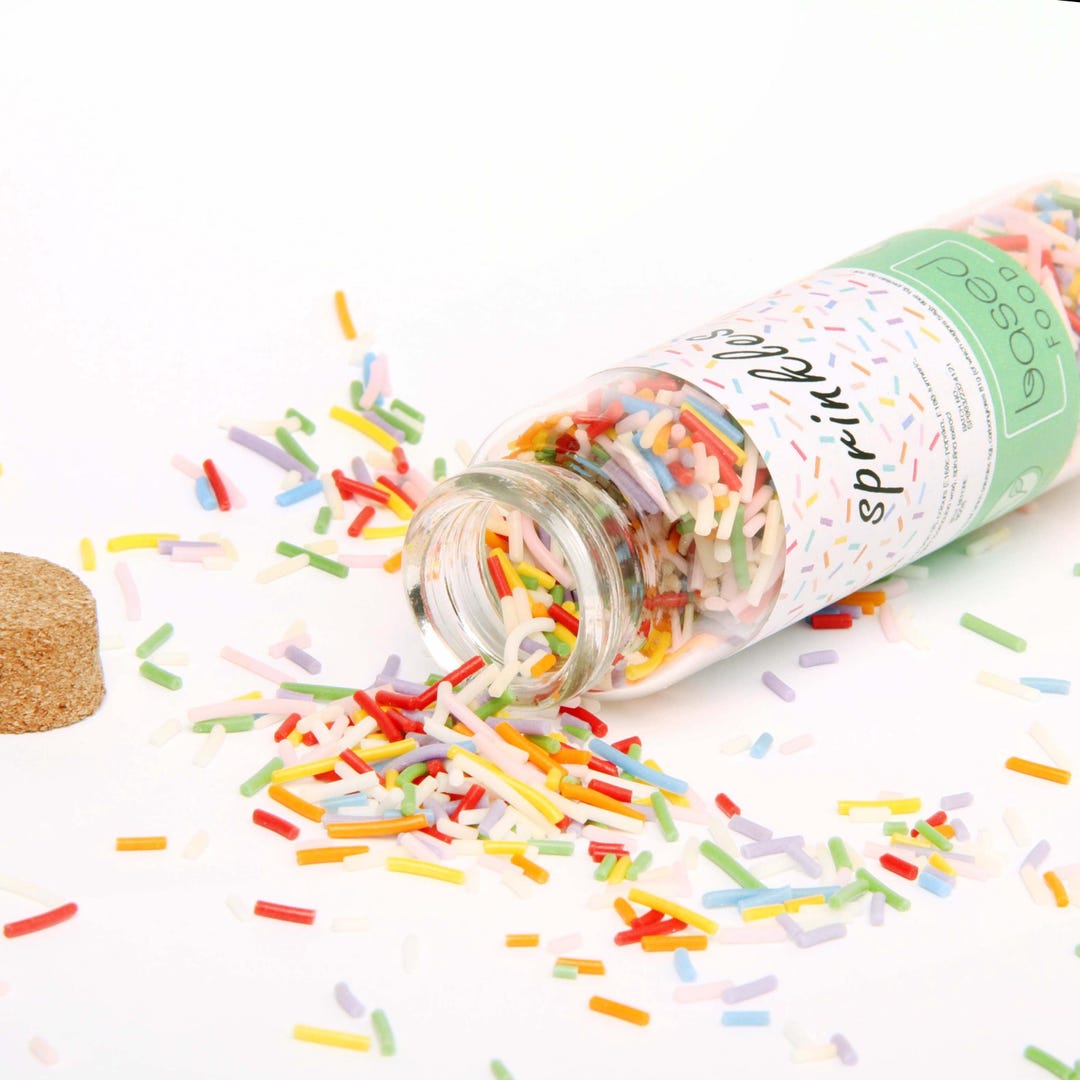 Hello Kitty Mini Crafts Pastel Rainbow Sprinkles - Natural Dye-Free ...