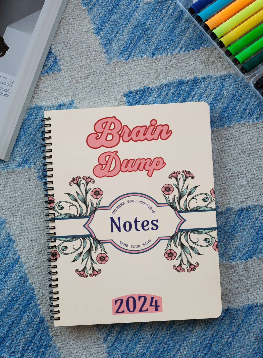 Brain Dump Spiral Notebook Ruled Line Idea Tracker, to Do List, Note ...