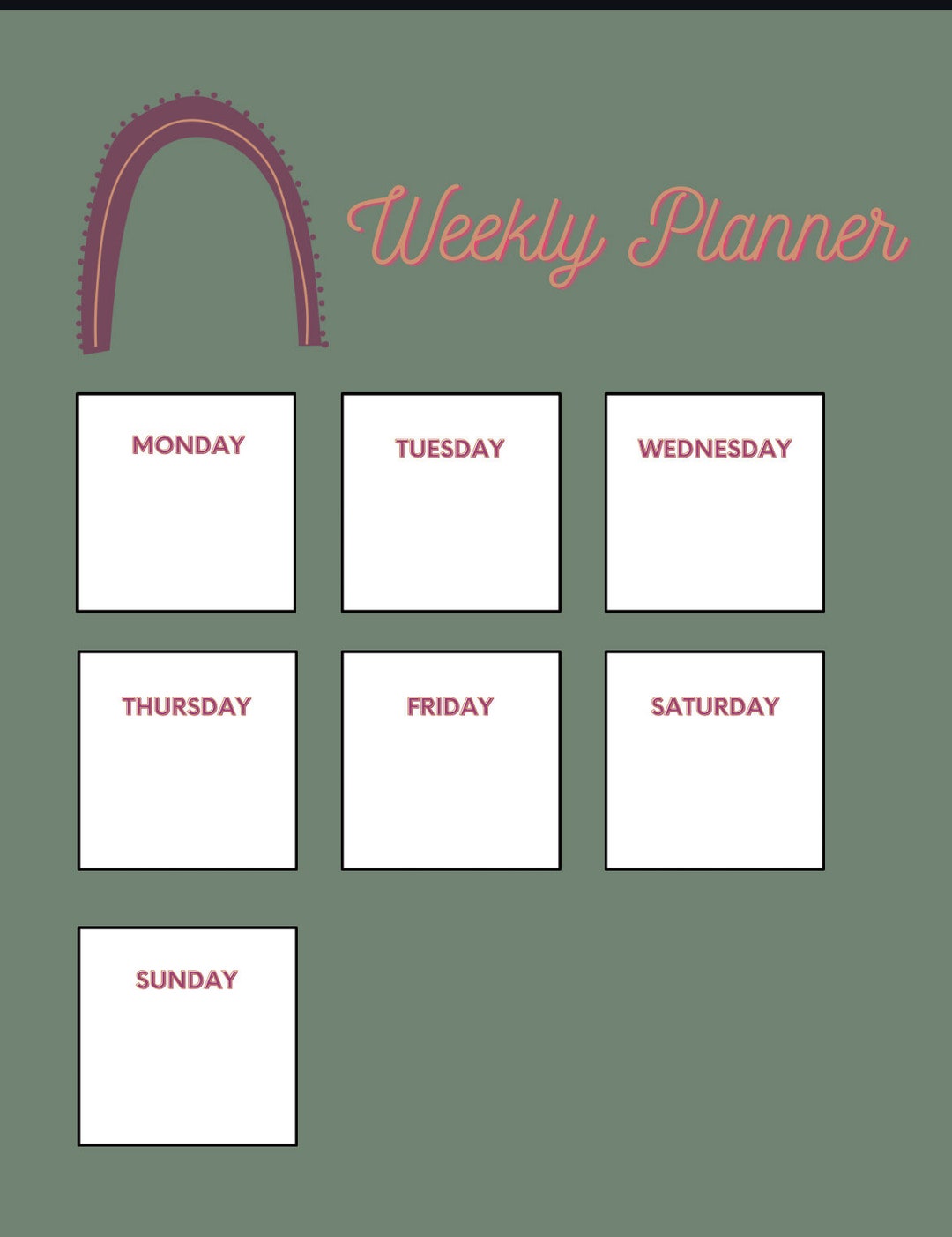 Simple Digital Planner - Etsy