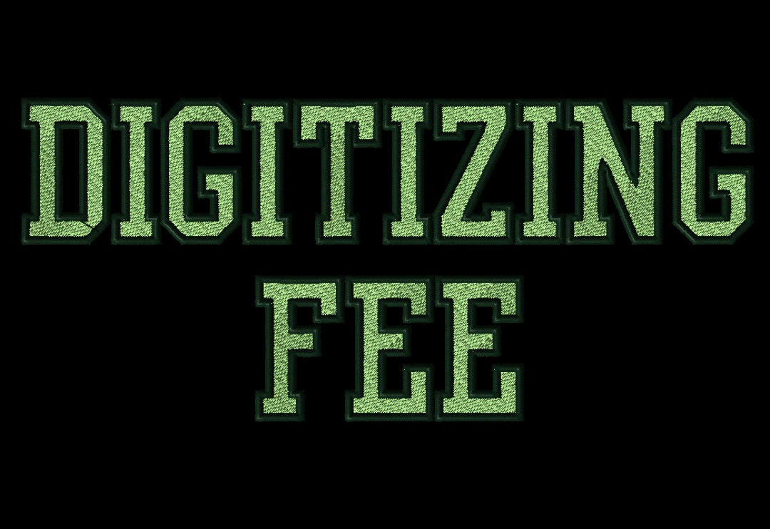 Digitizing Fee - Add on Only - Etsy