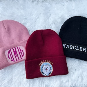 Personalized Embroidered Beanie / Customized Beanie / Sports Beanie ...