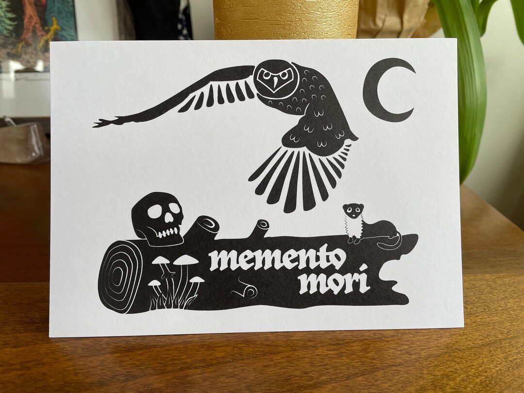 Memento Mori Greeting Card - Etsy