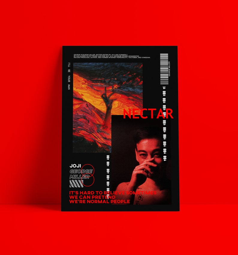 JOJI Joji Poster Joji Nectar Joji in Tongues Joji Merch Gift Poster - Etsy