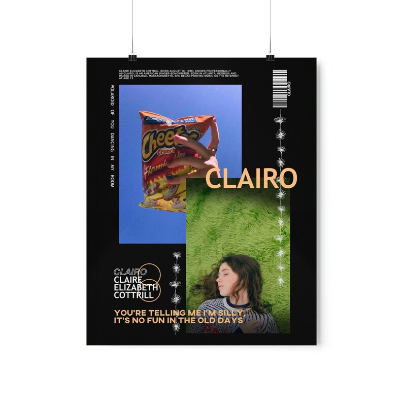 Clairo - Clairo Poster - Clairo Merch - Clairo Immunity - Clairo Bubble ...