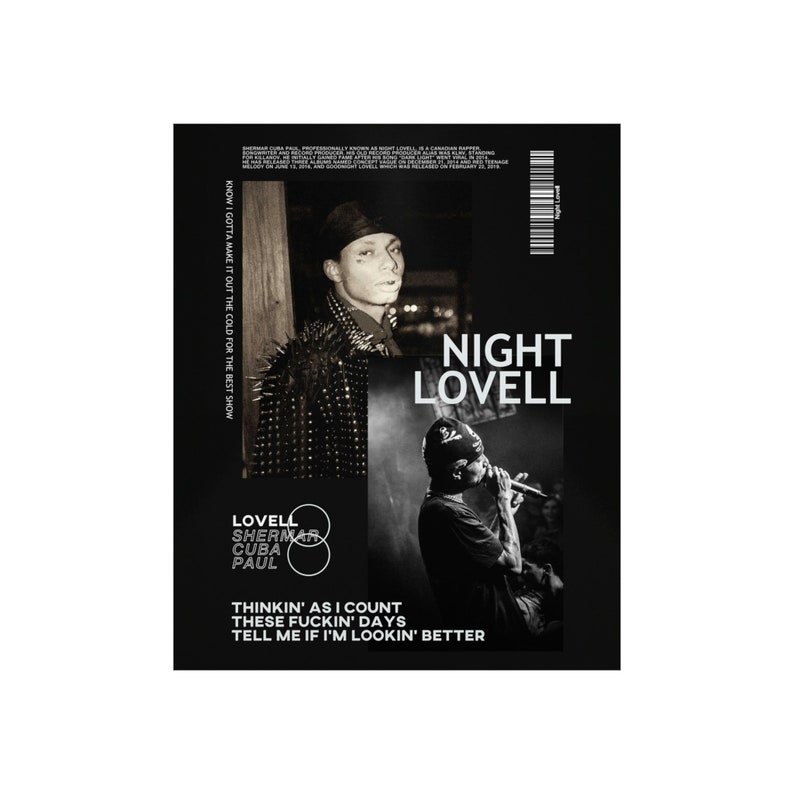 NIGHT LOVELL Night Lovell Poster Goodnight Lovell Concept Vague Pouya ...