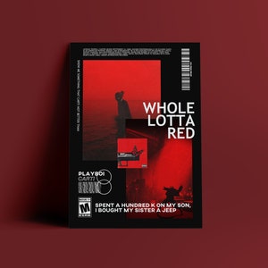 WLR POSTER - Whole Lotta Red - Wlr Merch - Playboi Carti - Playboi ...