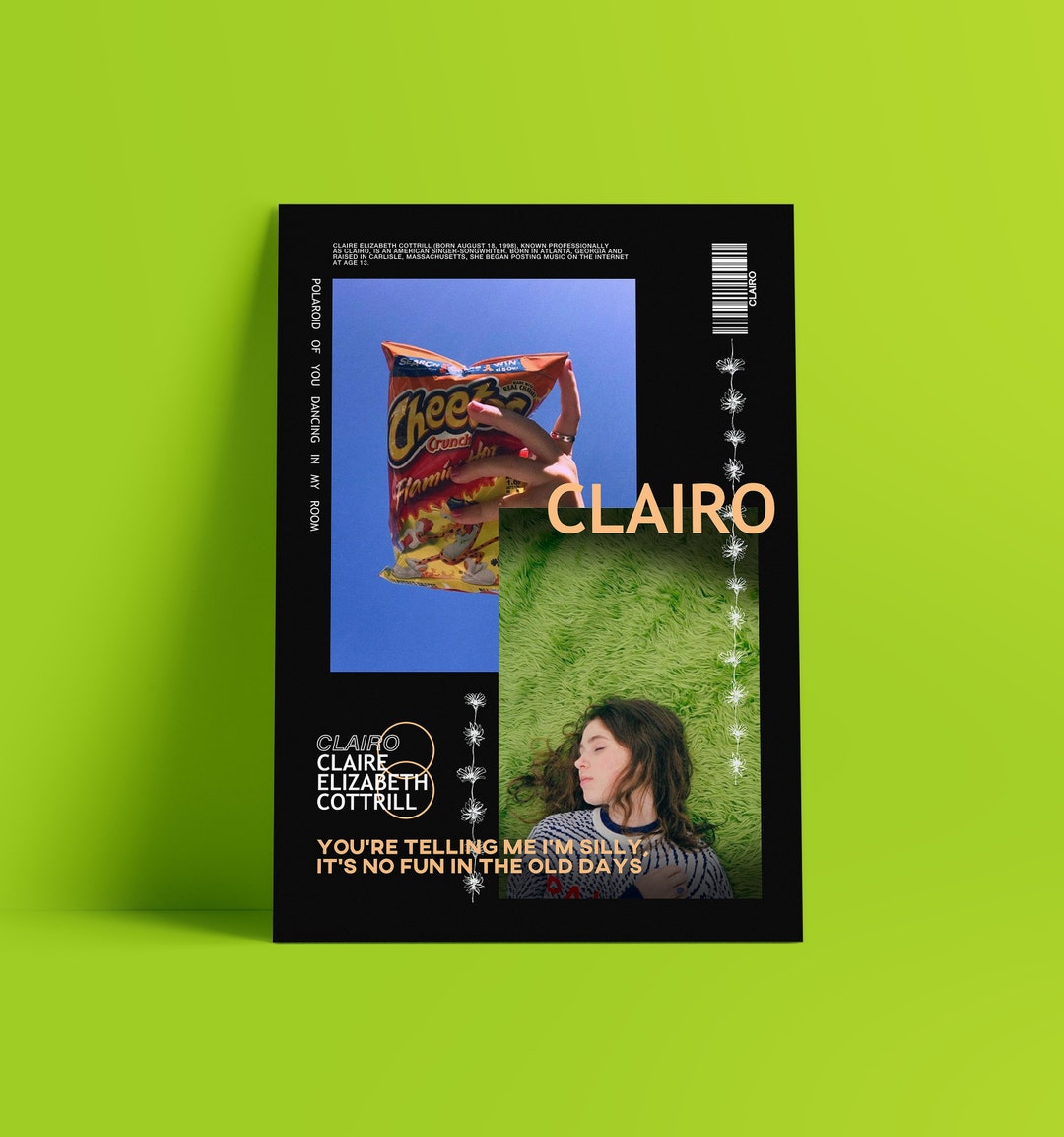 Clairo - Clairo Poster - Clairo Merch - Clairo Immunity - Clairo Bubble ...