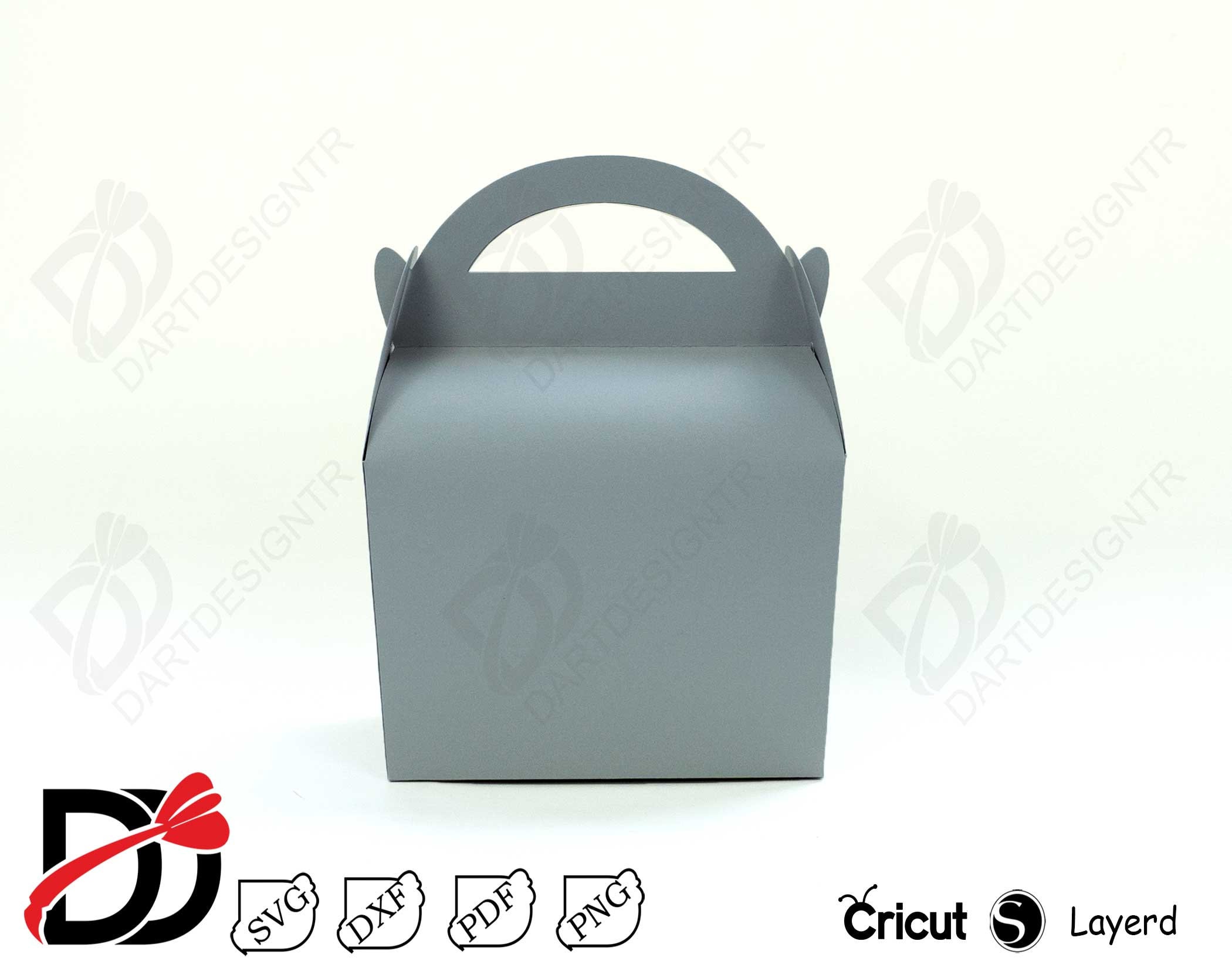 Gable Box Template, Personalised Gift Bag Svg, Gable Box Svg, Party ...
