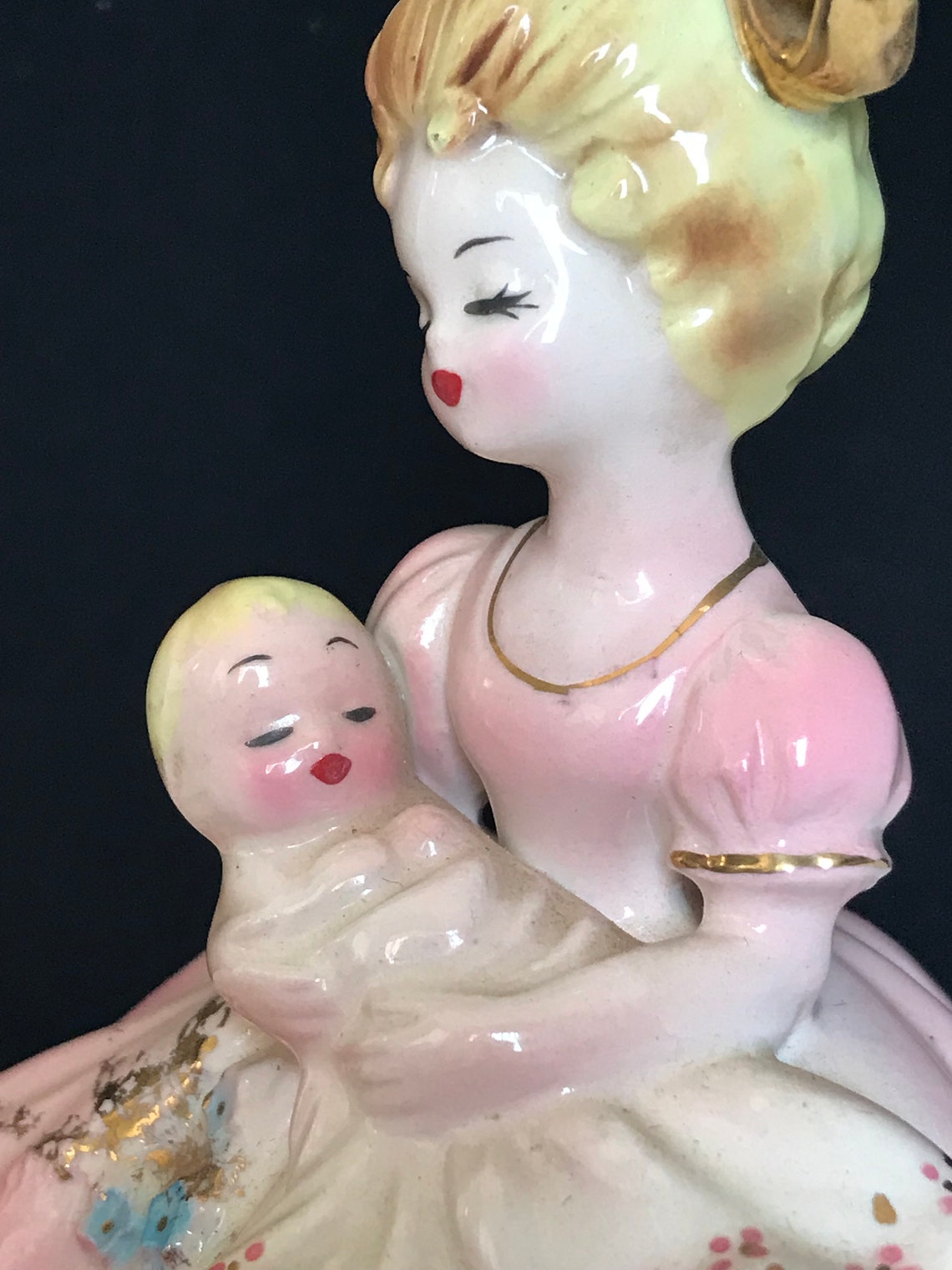 Josef Originals Figurine mother and Baby Music Box Brahms - Etsy