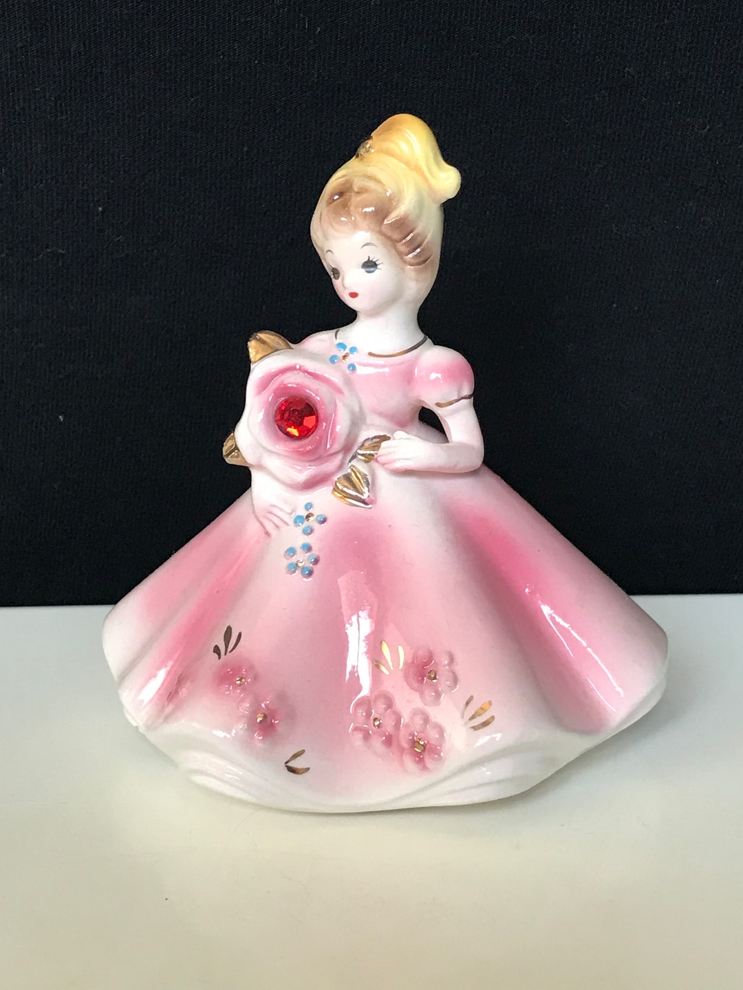 Vintage Josef Originals Figurine January Birthday Birthstone Doll - Etsy