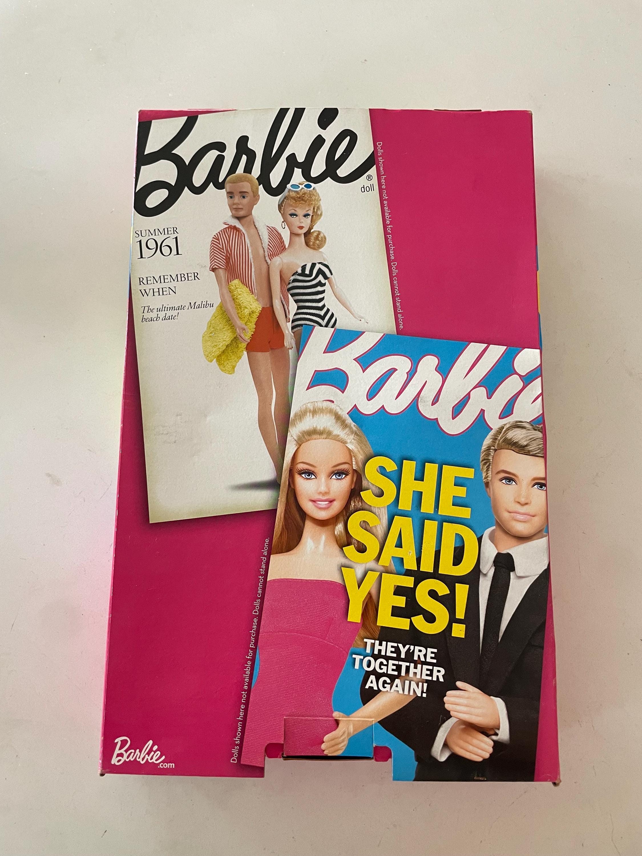Barbie and Ken “she Said Yes!” Doll Set. - Etsy