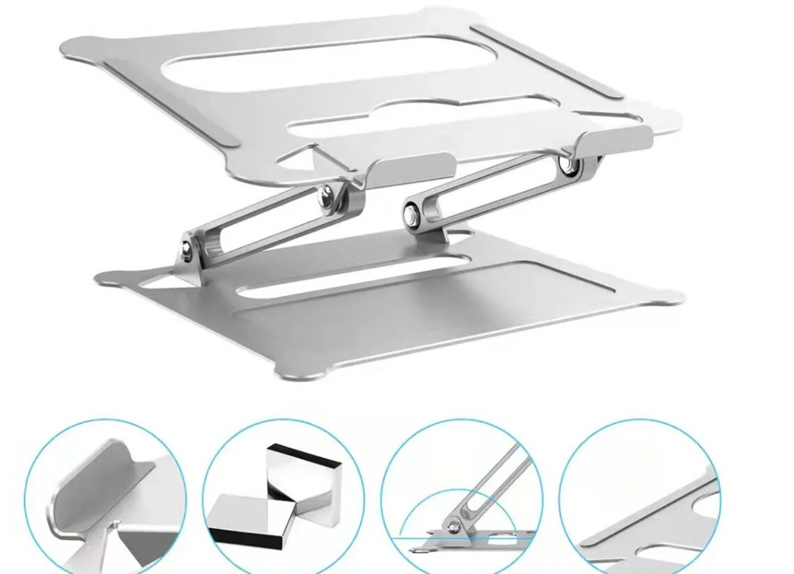 Adjustable Laptop Stand, Ergonomic Stand, Laptop Riser, Tab Easel, Ipod ...