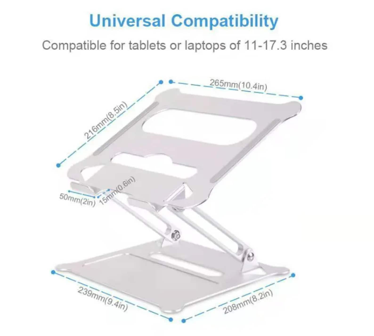 Adjustable Laptop Stand, Ergonomic Stand, Laptop Riser, Tab Easel, Ipod ...