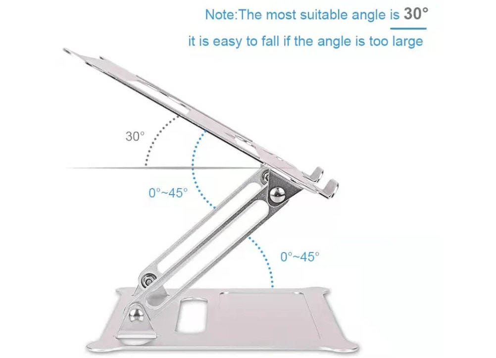 Adjustable Laptop Stand, Ergonomic Stand, Laptop Riser, Tab Easel, Ipod ...