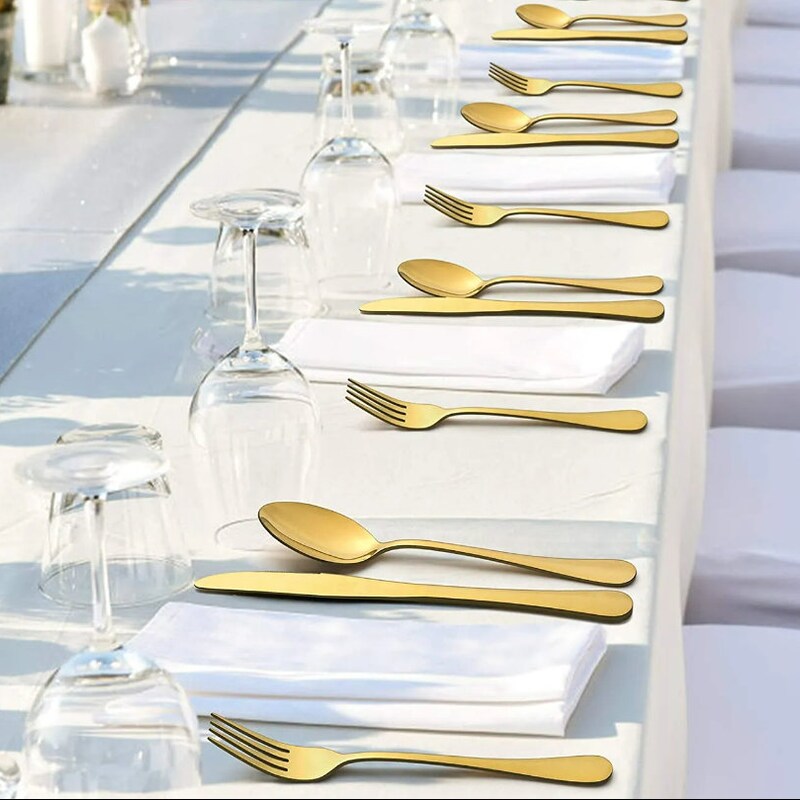 Gold Dinnerware Set - Etsy