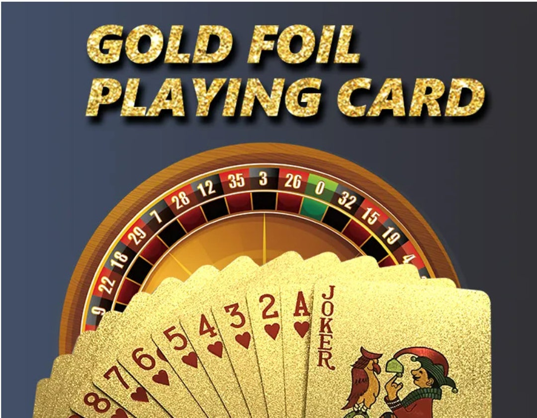Gold Poker Cards Set, Luxury Playing Cards, Dollar Playing Cards ...