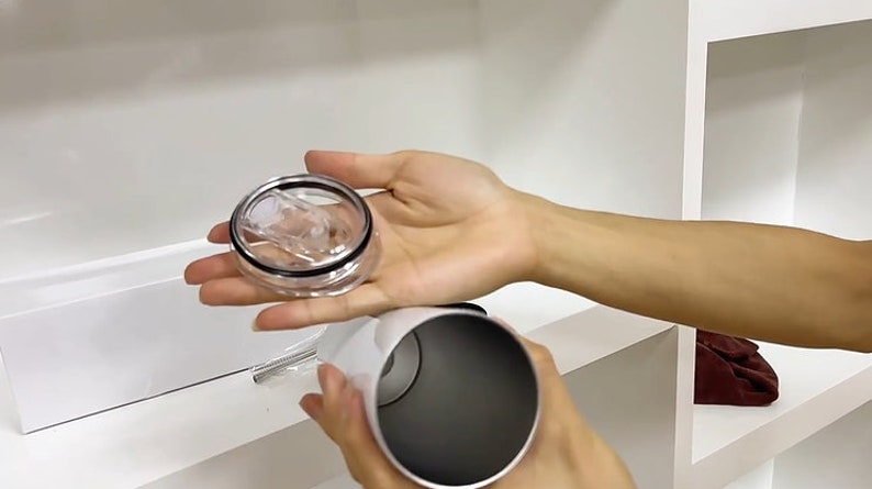 SUBLIMATION SKINNY TUMBLERS White Stainless Steel Mug W/ Lid 20oz, Go ...