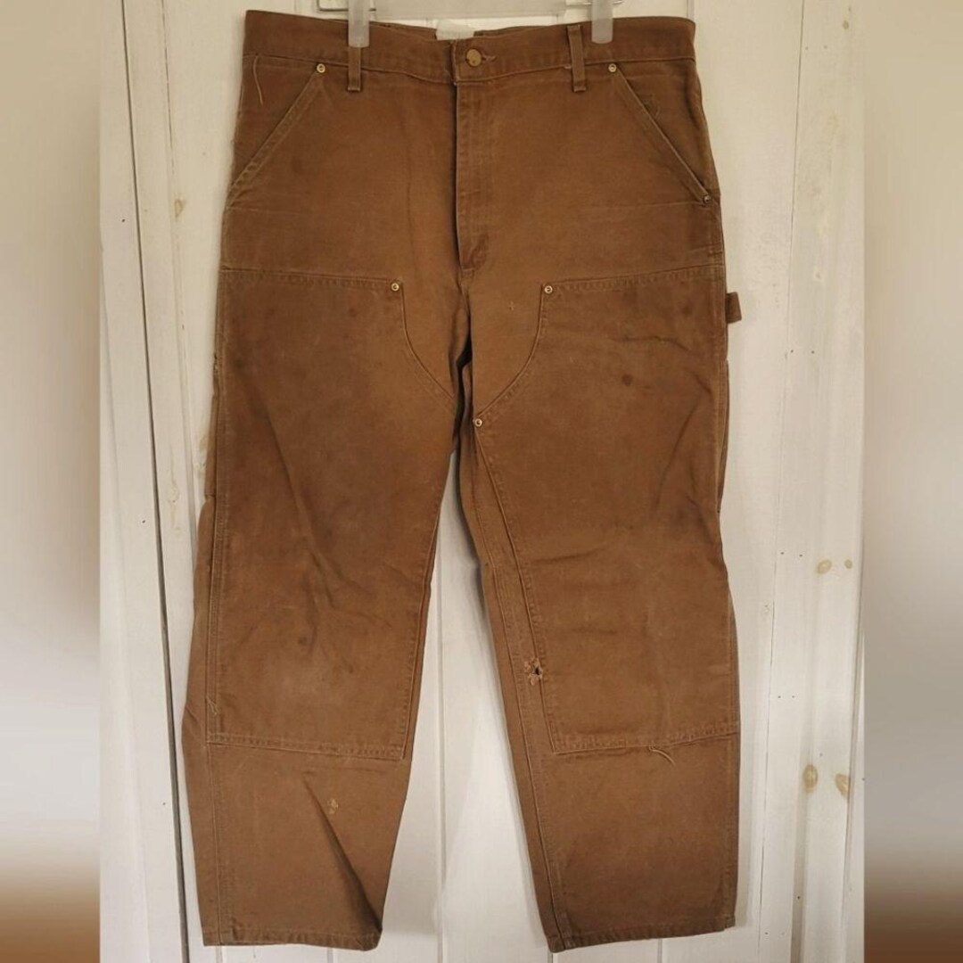 Carhartt Double Front Duck Carpenter Work 90"s Pants - Etsy
