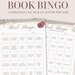 Printable Book Bingo - Digital Reading Bingo - A4, A5 & US Letter PDF ...