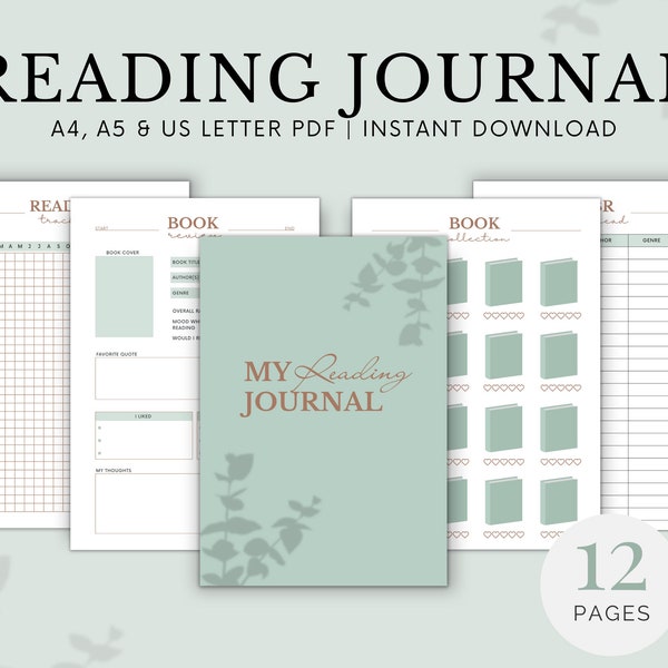 Printable Book Bingo Digital Reading Bingo A4, A5 & US Letter PDF ...