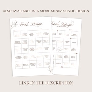 Printable Book Bingo - Digital Reading Bingo - A4, A5 & US Letter PDF ...