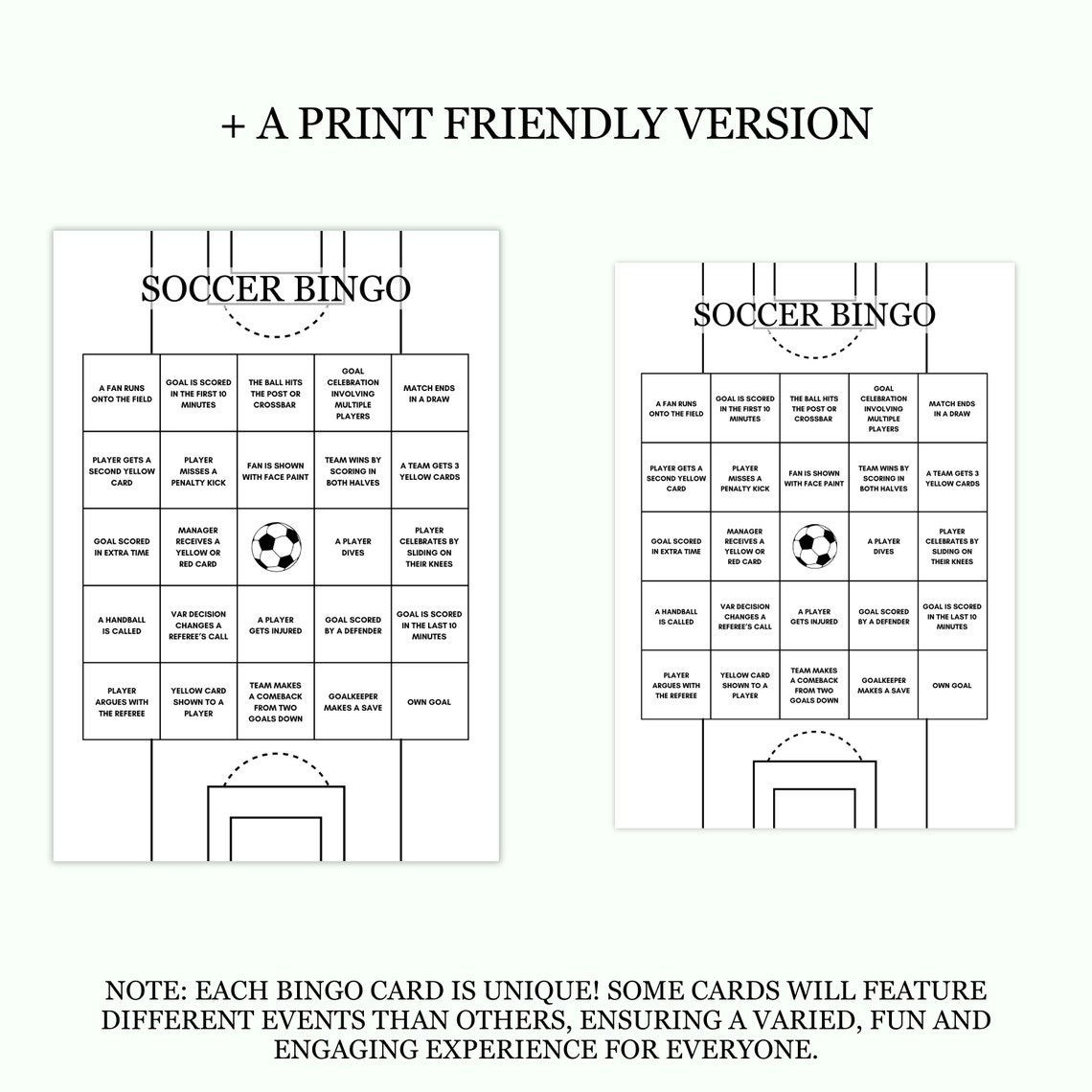 Printable Soccer Bingo - Soccer Party Game - European Cup Edition ...