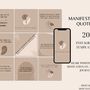 20 Instagram Manifestation Quotes Templates for Instagram Posts ...