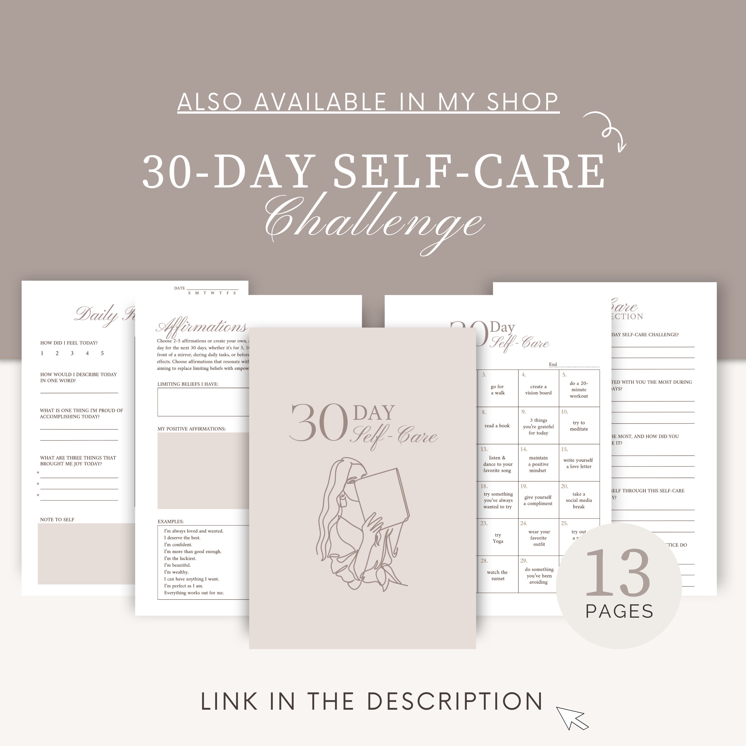 Printable Daily Reflection Journal | Weekly Reflection | Monthly ...