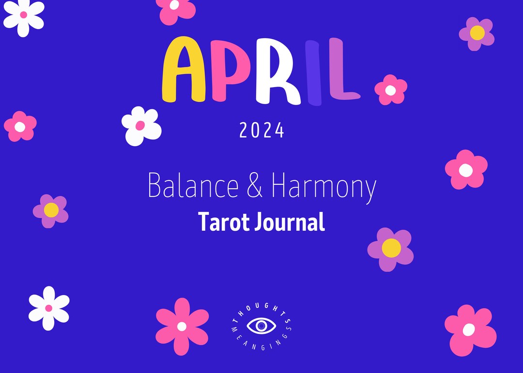 Balance & Harmony April Tarot Journal - Etsy