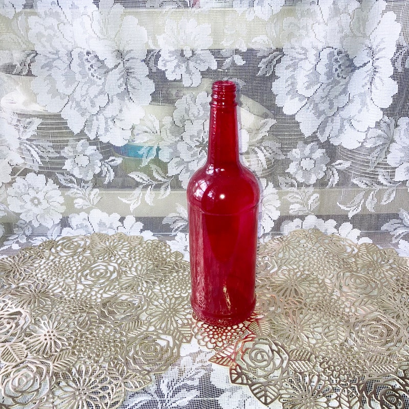Red Colored Bottles - Etsy