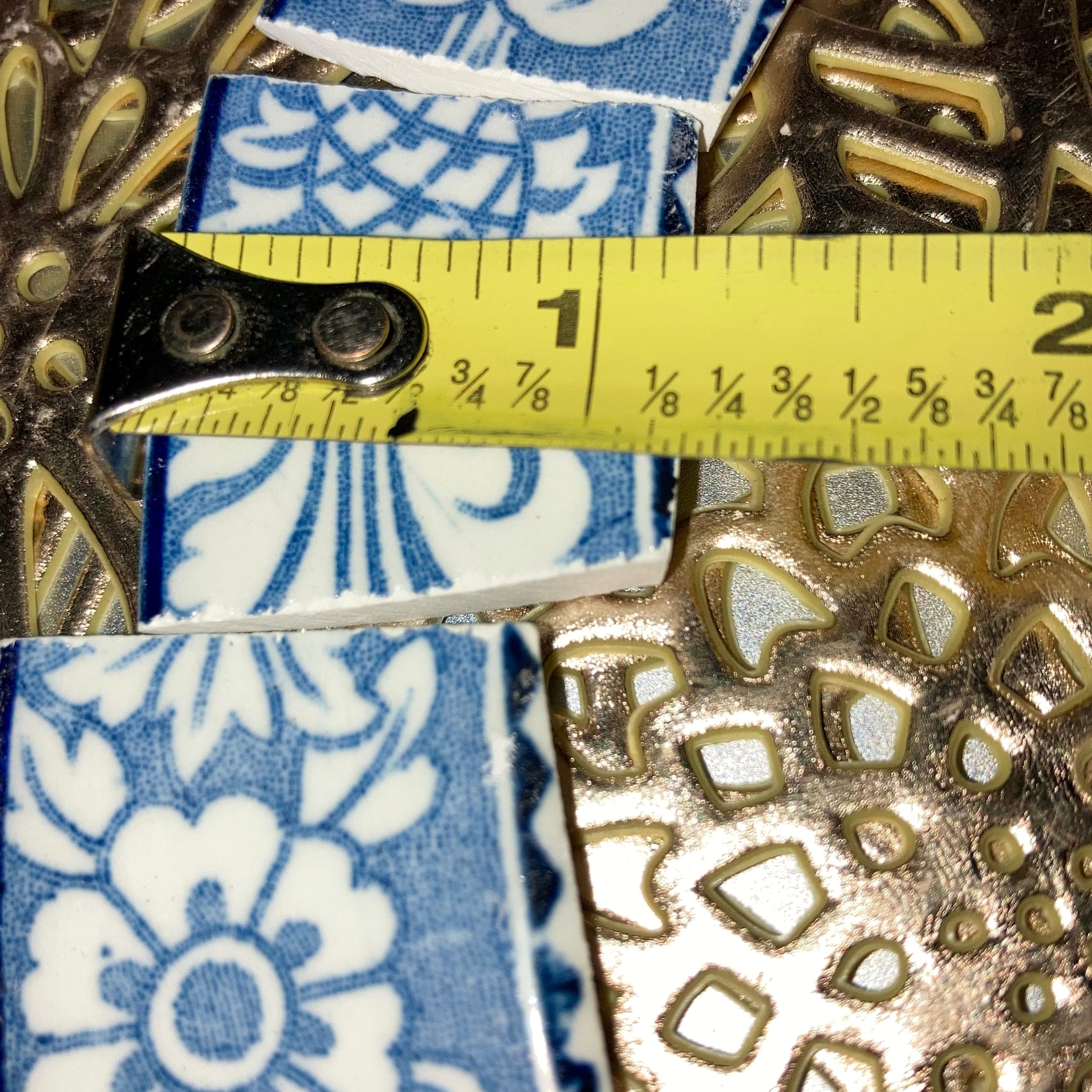 Broken China Mosaic Tiles, Hand Cut Tiles, Vintage China Mosaic Tiles ...