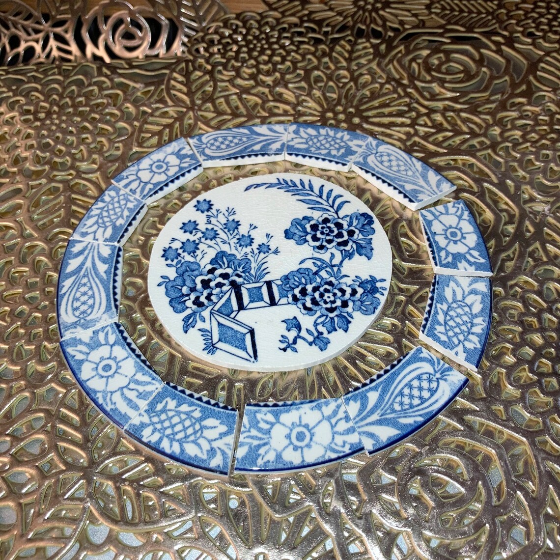 Broken China Mosaic Tiles Hand Cut Tiles Vintage China - Etsy