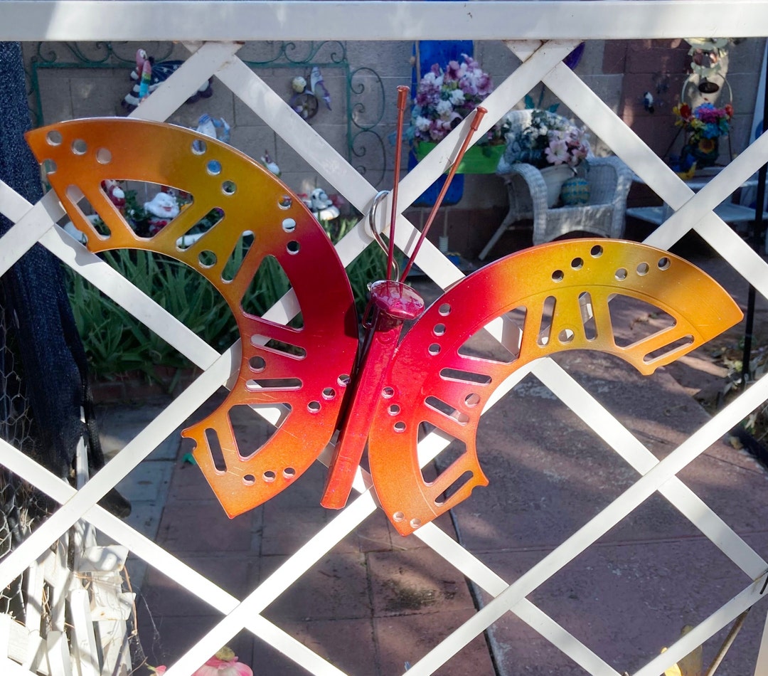 Railroad Spike Butterfly Welded Art Metal Butterfly - Etsy