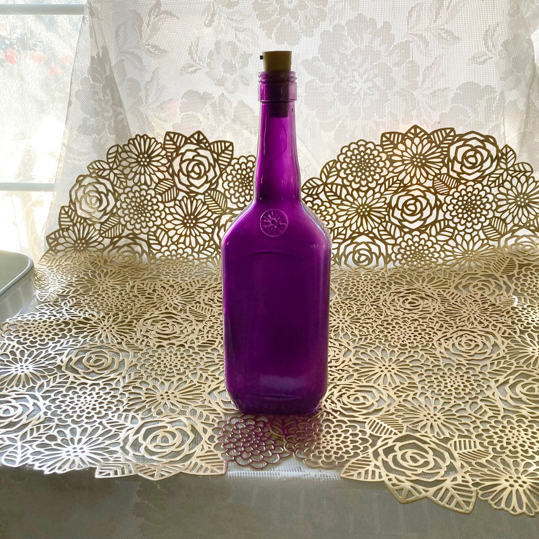 Lighted Bottle, LED Lighted Glass Bottle, Table Lamp, Fairy Light ...
